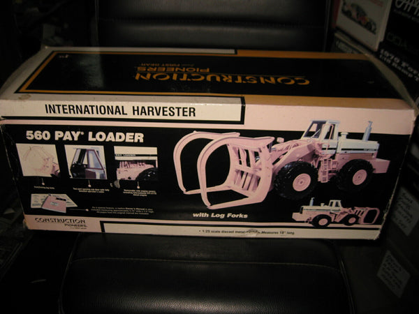 1/25 Ist First Gear International Harvester 560 Pay Loader With Log Fo ...