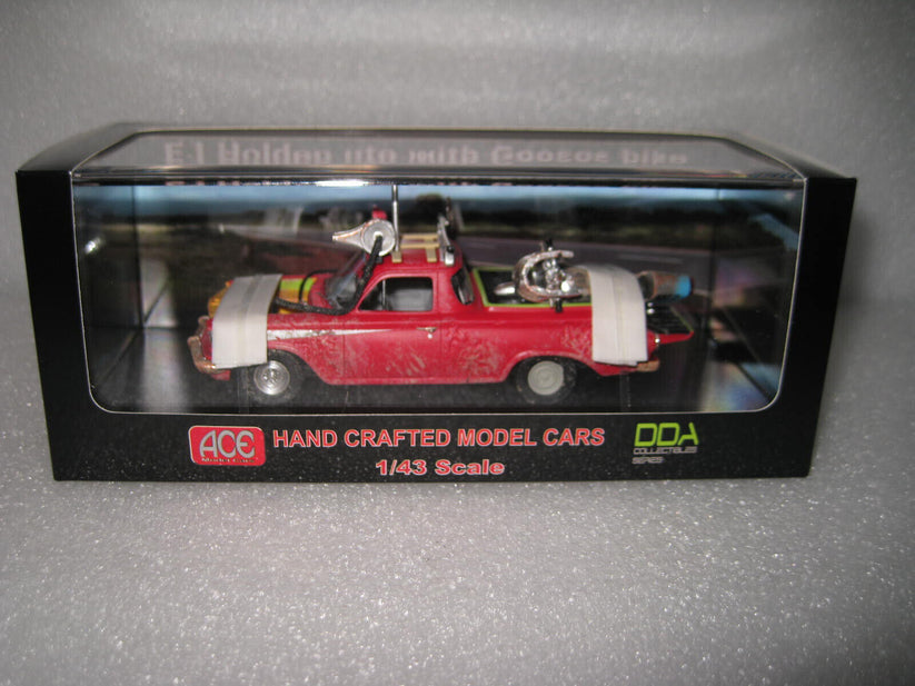 ACE DDA 1/43 Mad Max Movie Car Holden EJ Ute with Goose's MFP motorbik ...